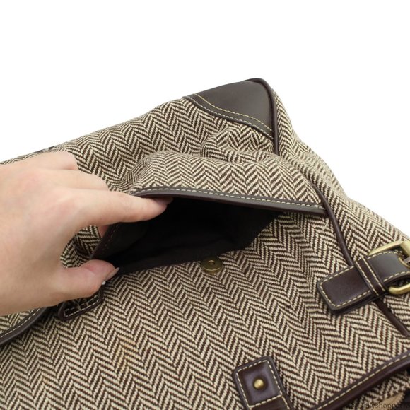 Chaps | Bags | Chaps Womens Vintage Chevron Tweed Shoulder Tote Bag ...